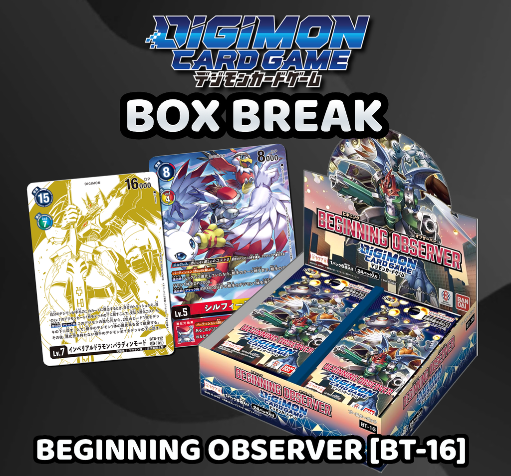 Digimon Trading Card Game - Beginning Observer [BT-16] Box Break (24 P – Pokemon BariBari Japan
