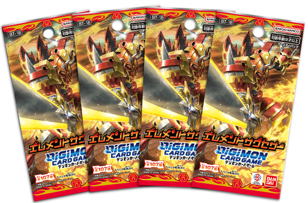 Digimon Card Game - 4 Packs of Element Successor [BT-18] – Pokemon ...