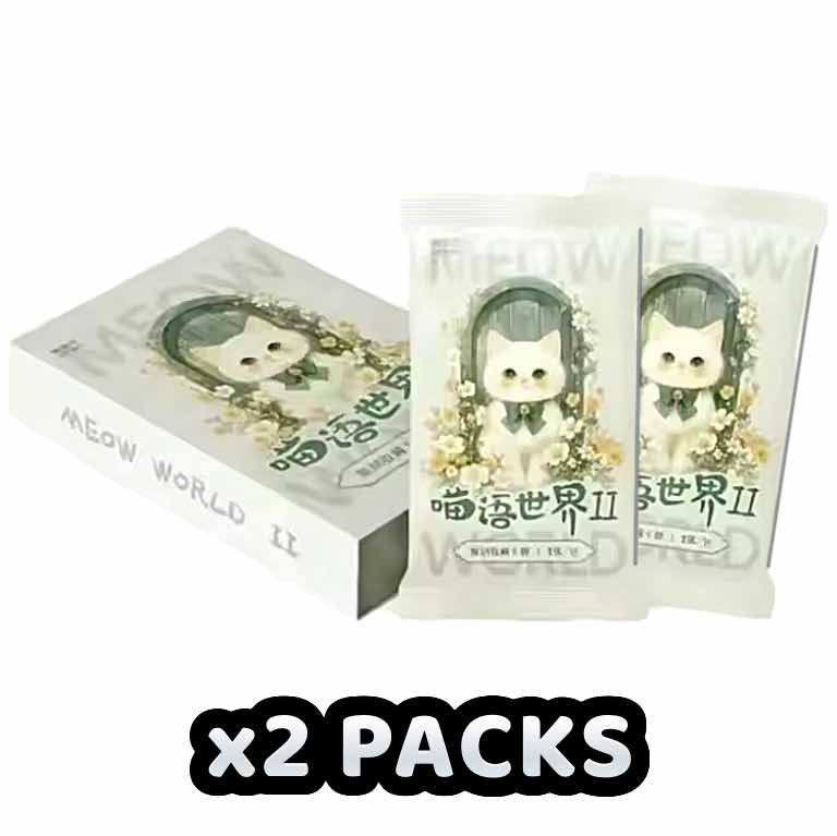 Chinese Collectible Cards - 2 Packs of Meow World – Pokemon BariBari Japan