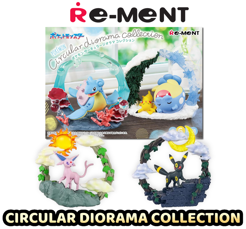 Rement Blind Box - Pokemon Circular Diorama Collection Figures ...
