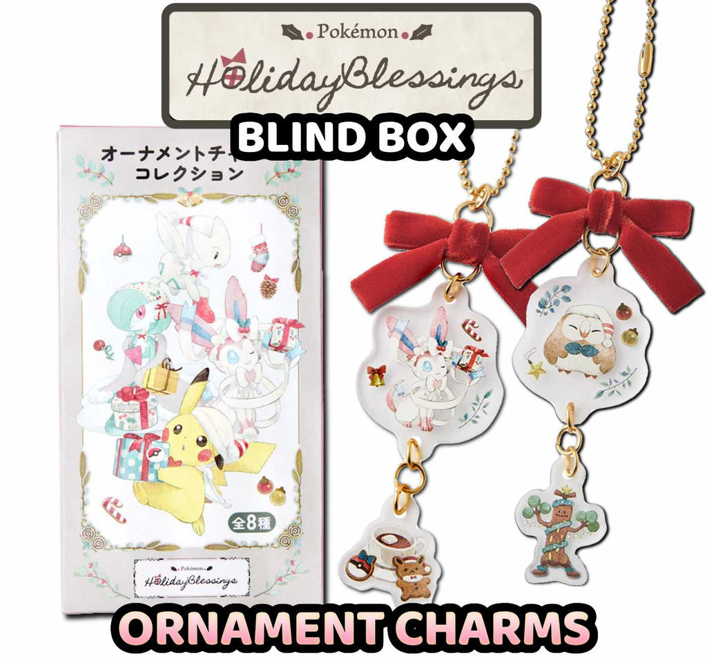 Pokemon Center Blind Box - Pokemon Holiday Blessings Ornament Charm ...