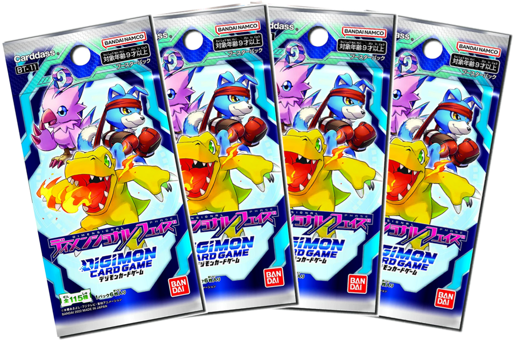 Digimon Card Game - 4 Packs of Dimensional Phase [BT-11] – Pokemon ...