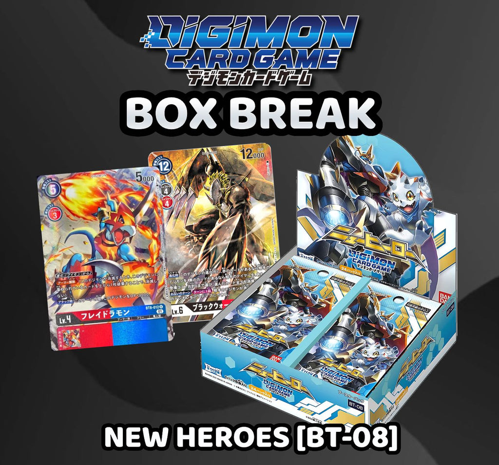 Digimon Trading Card Game - New Heroes [BT-08] Box Break (24 Packs) #3 ...