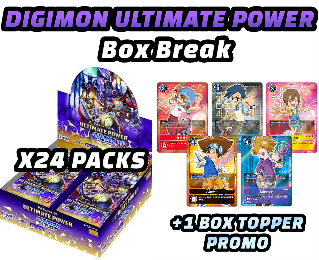 Digimon Trading Card Game - Digimon ULTIMATE POWER [BT-02] Box Break ...