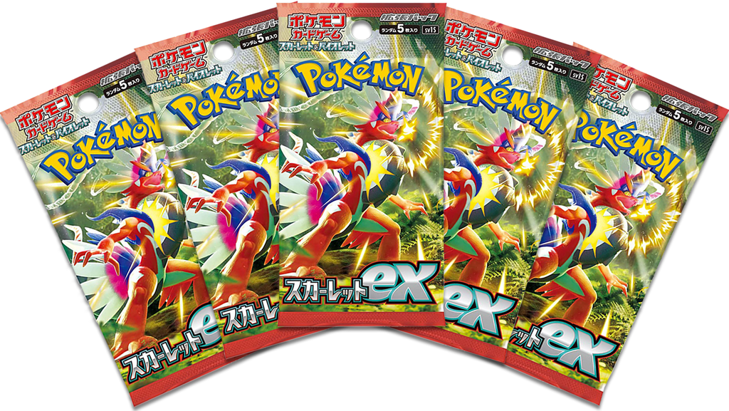 Pokemon Trading Card Game - 5 Packs of Scarlet ex – Pokemon BariBari Japan