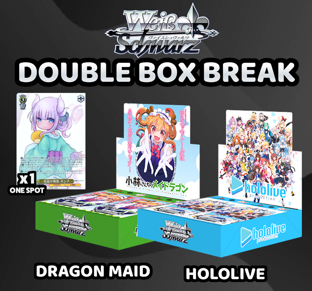 Weiss Schwarz - Double Box Break Dragon Maid & Holo Live + Dragon Maid ...